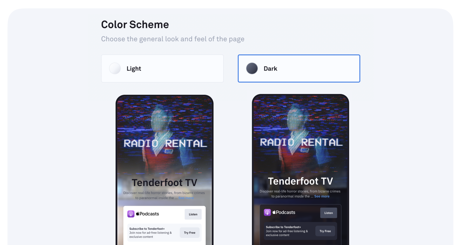 Step 2 - Learn how to create and customize your podcast link – Help Center
