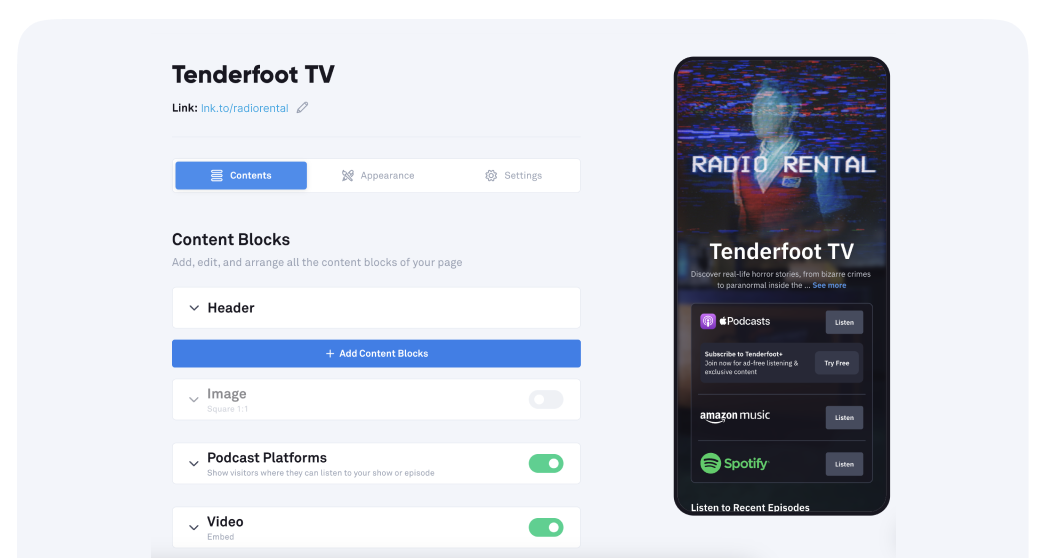Step 2 - Learn how to create and customize your podcast link – Help Center